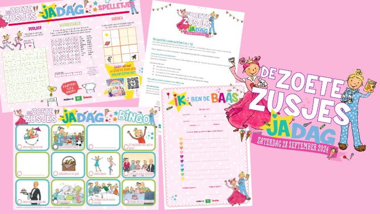 Download hier alles voor: De Zoete zusjes ja-dag - De Zoete Zusjes